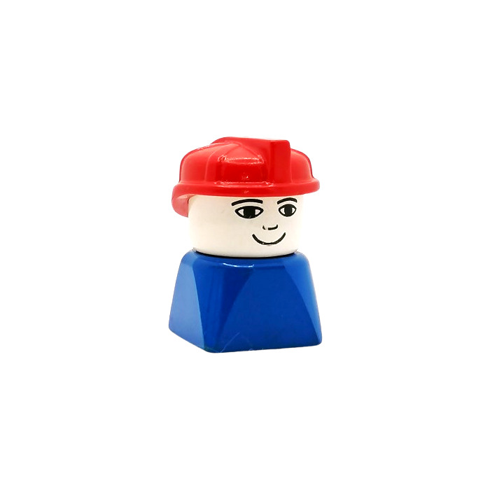 LEGO Firefighter with Red Hat on Blue Base Duplo Figure | Brick Owl