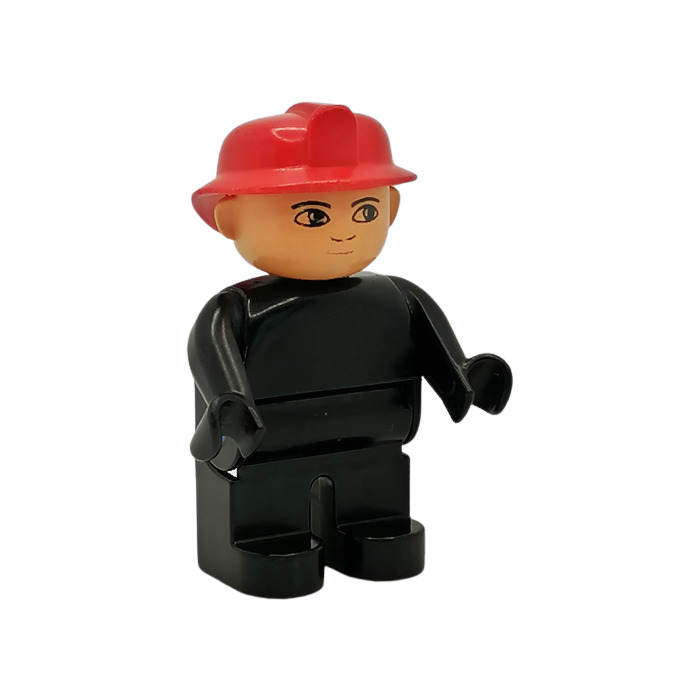 LEGO Firefighter with Red Helmet Duplo Figure | Brick Owl - LEGO ...
