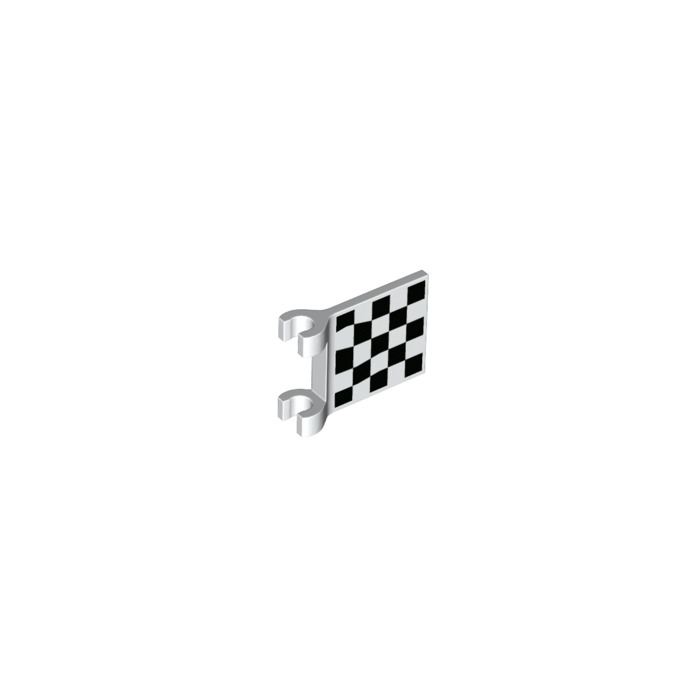 LEGO Flag 2 x 2 with Checkered Pattern with Black Corners on Both Sides ...
