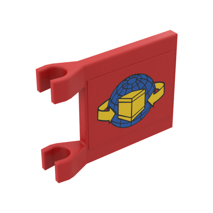 LEGO Flag 2 x 2 with Shipping Logo Sticker without Flared Edge (2335 ...