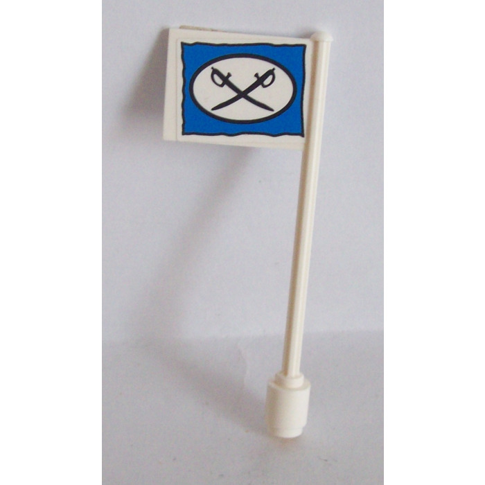 LEGO Flag on Ridged Flagpole with Cutlass Flag Sticker (3596) | Brick ...
