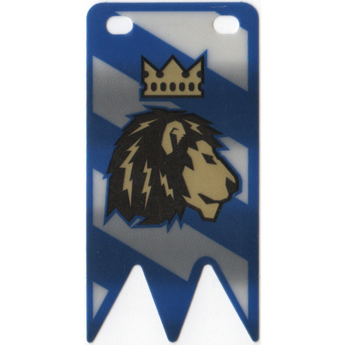 LEGO Flag with White Stripes with Lion and Crown (Vertical) | Brick Owl ...