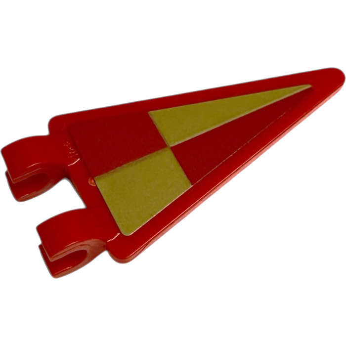 LEGO Flag 2 x 4 Triangular with gold and red square and triangle flag ...