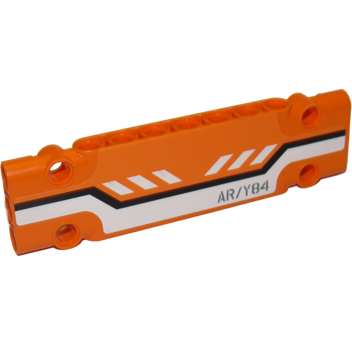 LEGO Flat Panel 3 x 11 with Black and White Stripes and 'AR/Y84 ...