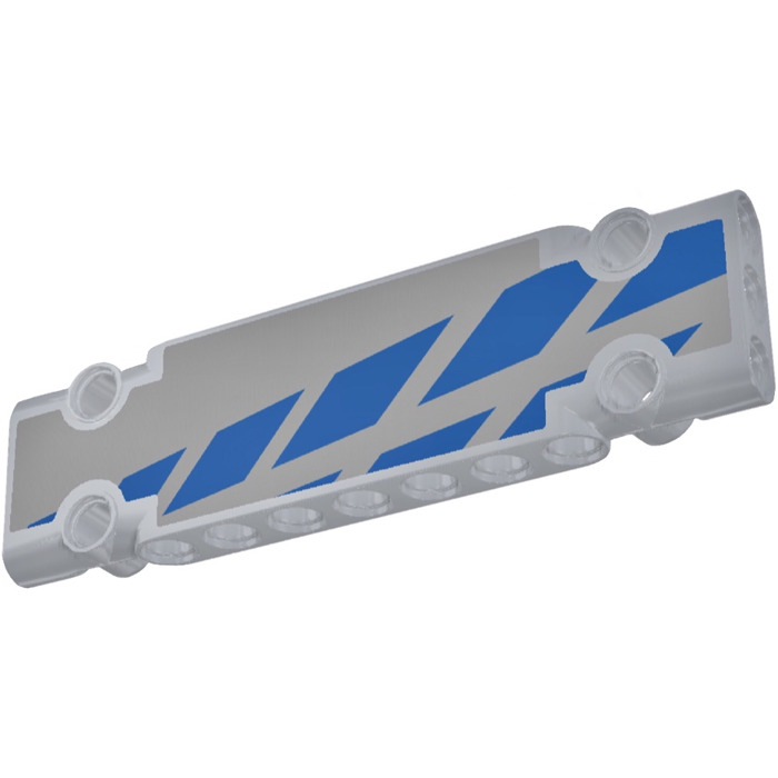 LEGO Flat Panel 3 x 11 with Blue Diamond Shapes (Left) Sticker (15458 ...