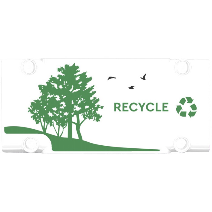 LEGO Flat Panel 5 x 11 with Recycling Arrows, 'RECYCLE', Birds and ...