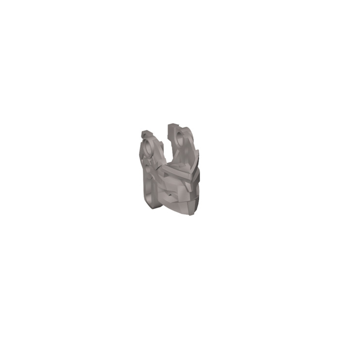 LEGO Flat Silver Bionicle Head Connector Block (Toa Okoto) (19049 ...