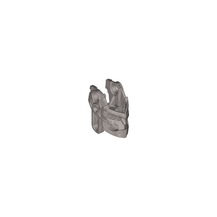 LEGO Flat Silver Bionicle Head Connector Block (Toa Okoto) (19049 ...