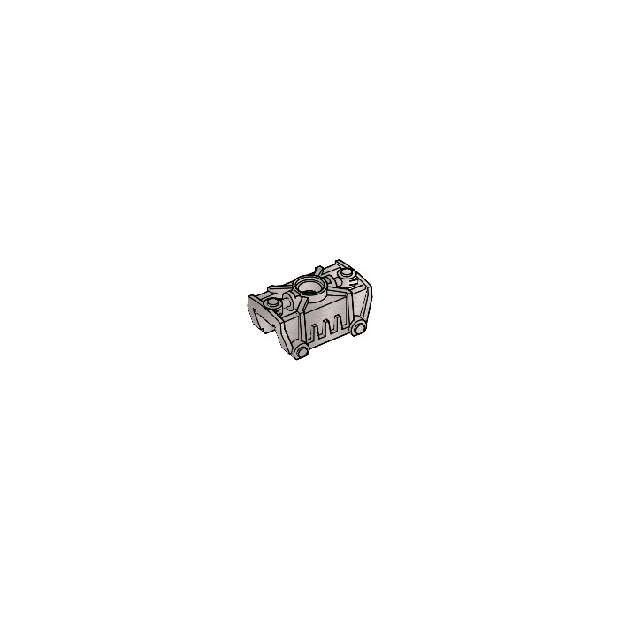 LEGO Flat Silver Bionicle Knee Armor 2 x 3 x 1.5 (47299) | Brick Owl