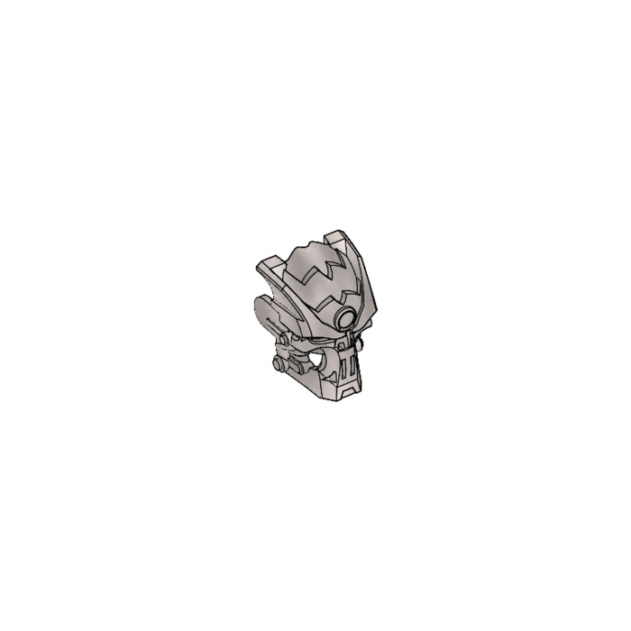 LEGO Flat Silver Bionicle Skull Mask (Wide) (20476) | Brick Owl