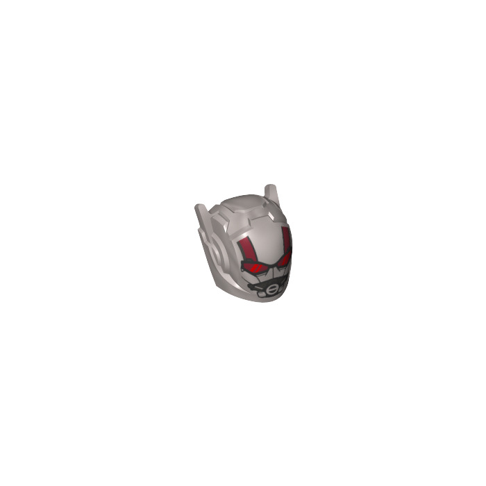 LEGO Flat Silver Helmet with Ear Antennas with Ant-Man Dark Red Goggles ...