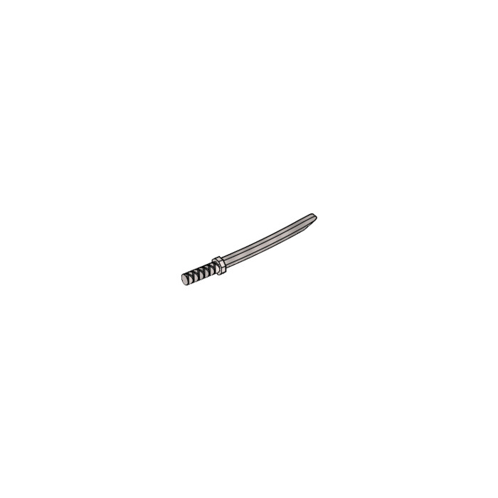 LEGO Flat Silver Katana with Square Guard and Uncapped Pommel (30173 ...