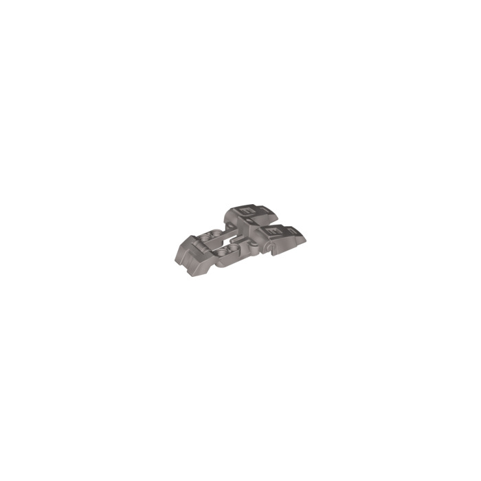 LEGO Flat Silver Large Figure Foot with 2 Toes (98597) | Brick Owl