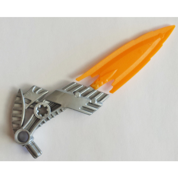 LEGO Flat Silver Large Fire Shooter with Orange Blade (87806) | Brick Owl