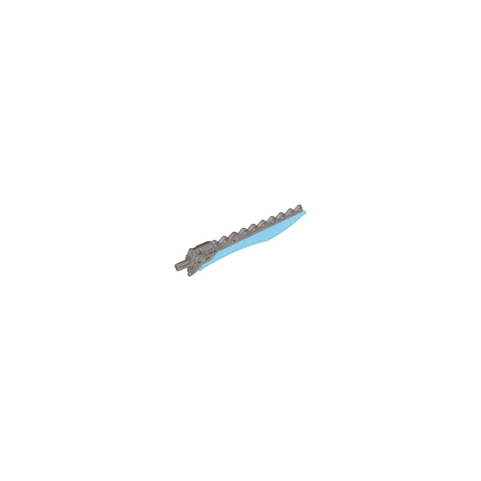 LEGO Large Sword with Saw and Transparent Dark Blue Blade (98568 ...