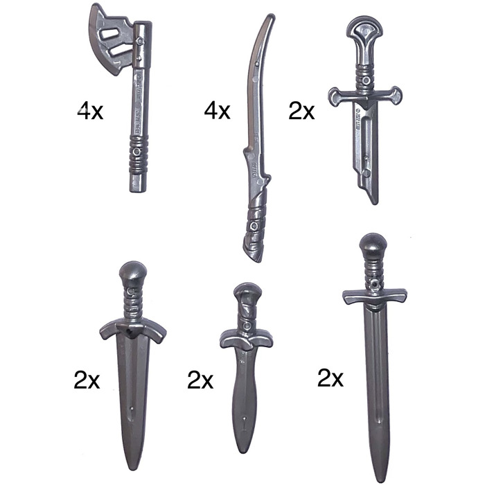 LEGO Flat Silver Lord of The Rings Weapon Pack (2674) | Brick Owl ...