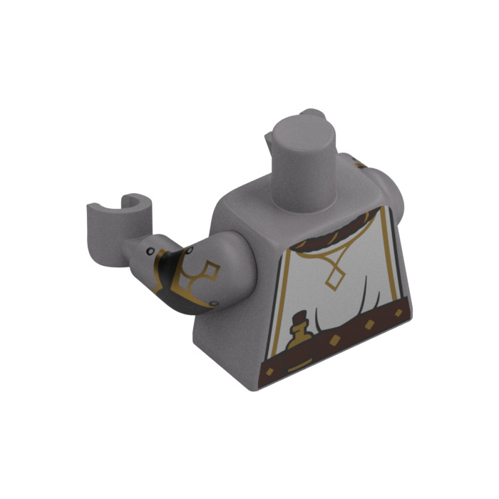 LEGO Flat Silver Minifig Torso Dragonborn Paladin (973 / 76382) | Brick ...