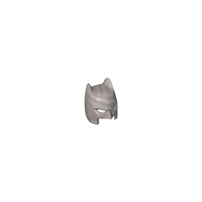 Lego Flat Silver Minifigure Figure Batman Cowl With Short Ears And Open Chin 18987 Brick Owl