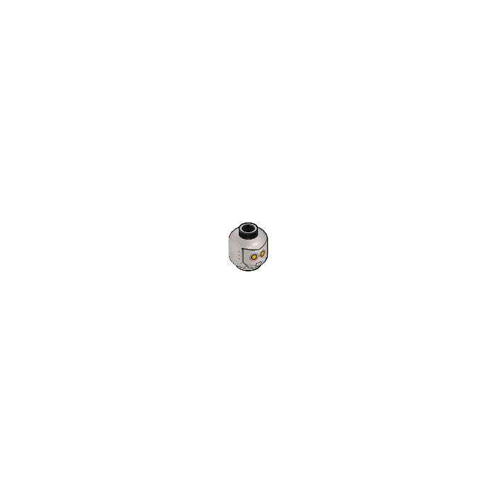 LEGO Flat Silver Minifigure Head with Decoration (3626 / 23814) | Brick Owl
