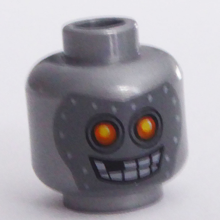LEGO Flat Silver Minifigure Head with Decoration (3626 / 23814) | Brick Owl