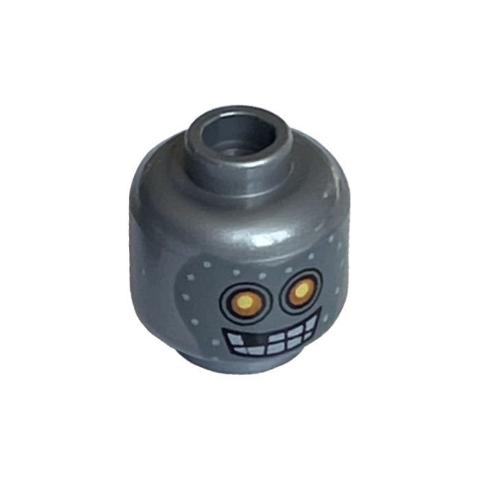 LEGO Flat Silver Minifigure Head with Decoration (3626 / 23814) | Brick Owl
