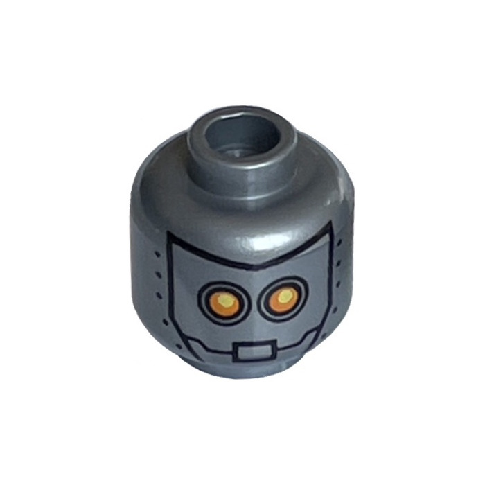 LEGO Flat Silver Minifigure Head with Decoration (3626 / 23814) | Brick Owl