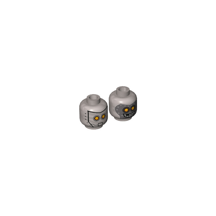 LEGO Flat Silver Minifigure Head with Decoration (3626 / 23814) | Brick Owl