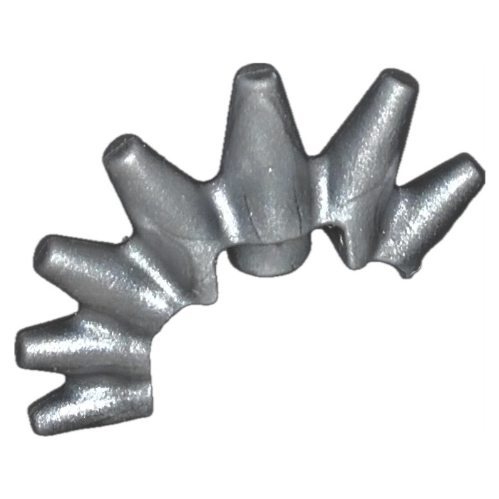 LEGO Flat Silver Mohawk Hair with Conical Spikes (7313) | Brick Owl ...