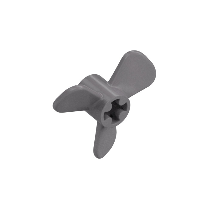 LEGO Flat Silver Propeller with 3 Blades and Axle Hole (6041) | Brick Owl