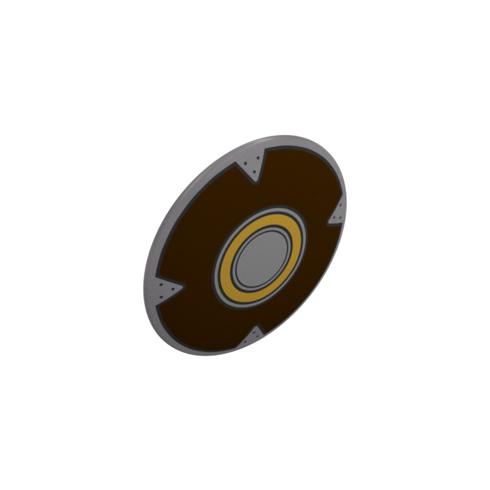 LEGO Round Shield with Curved Face with Yellow Circle (75902 / 101769 ...