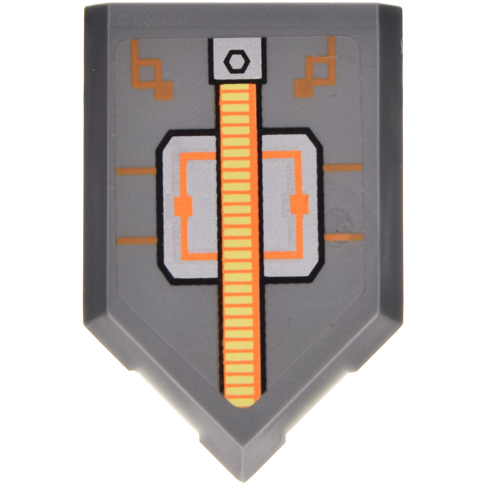 LEGO Плитка 2 x 3 Pentagonal з Conduit Наліпка (22385) | Brick Owl ...