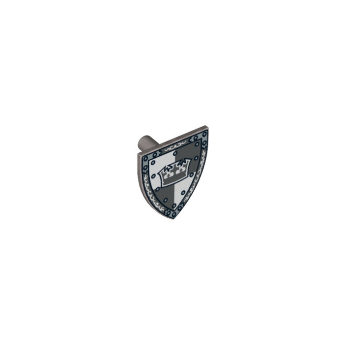 LEGO Triangular Shield (Short) with Gray Crown (3846 / 12645) | Brick ...