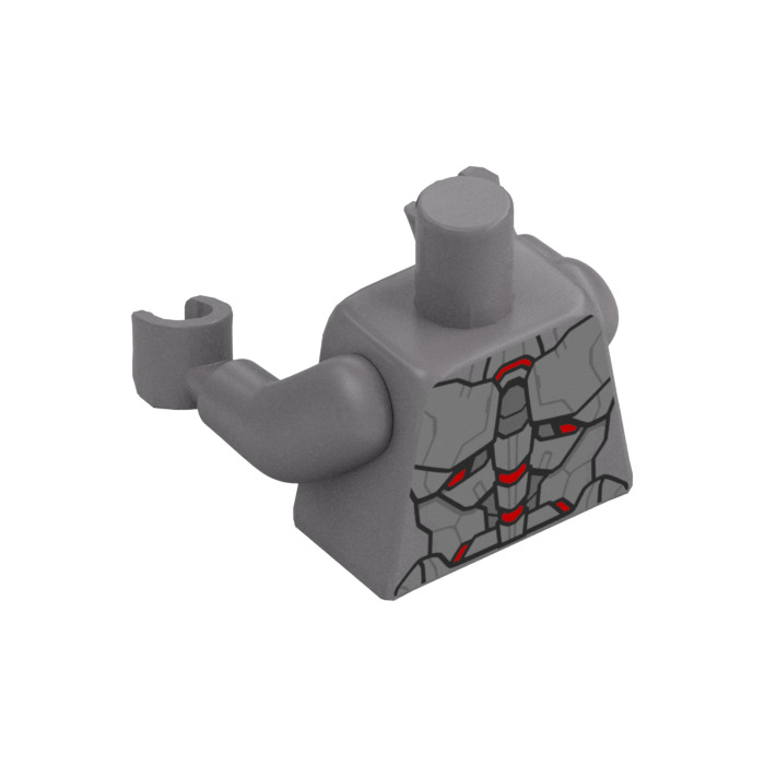 LEGO Flat Silver Ultron Minifig Torso (973 / 76382) | Brick Owl - LEGO ...
