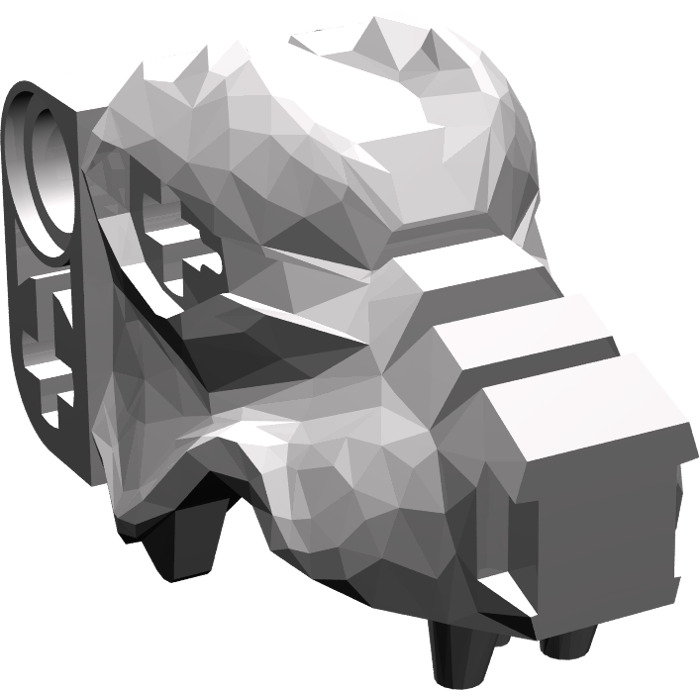 LEGO Flat Silver Wolf Head (53457) | Brick Owl - LEGO Marketplace