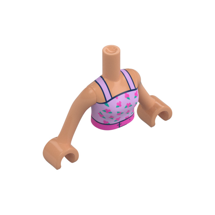 LEGO Flesh Dia with Lavender Top Friends Torso (73152 / 92456) | Brick Owl