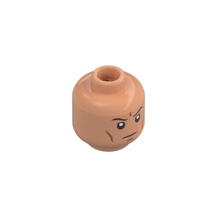 LEGO Head with Black Eyebrows, White Pupils, Frown (3626 / 68714 ...