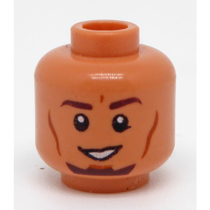 LEGO Flesh Head with Goatee and Smile (3626 / 20341) | Brick Owl - LEGO ...