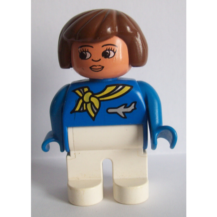 LEGO Flight Attendant (Turned Down Nose) Duplo Figure | Brick Owl ...