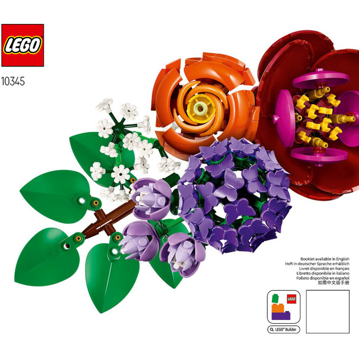 LEGO Flower Arrangement Set 10345 Instructions | Brick Owl - LEGO ...