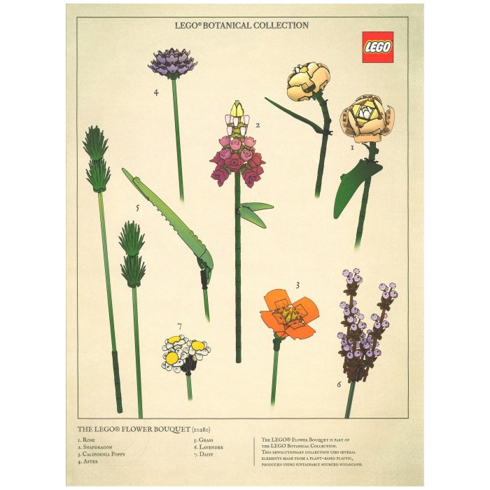 LEGO Flower Bouquet Art Print (5007798) | Brick Owl - LEGO Marketplace