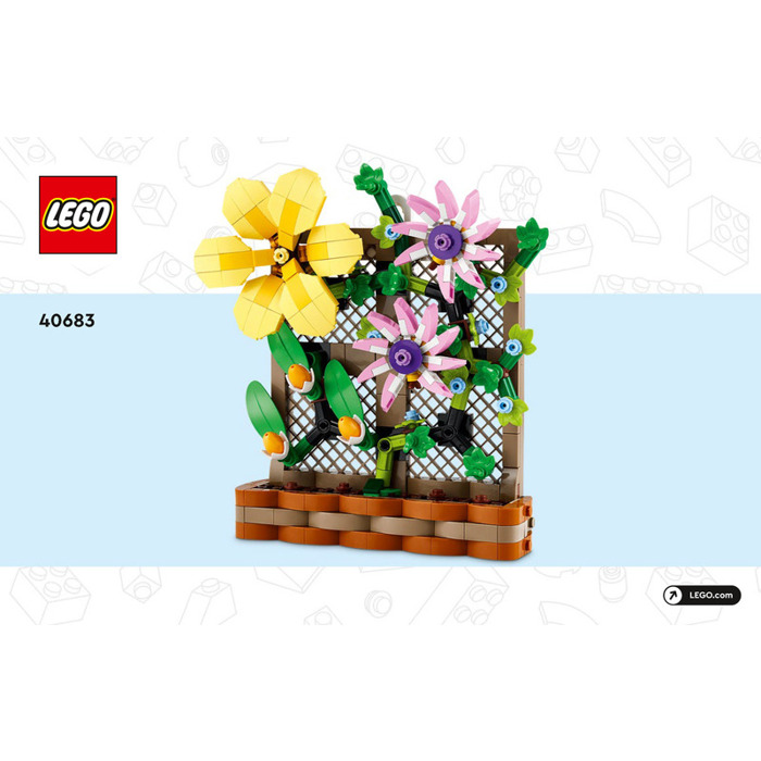 LEGO Flower Trellis Display Set 40683 Instructions | Brick Owl - LEGO ...