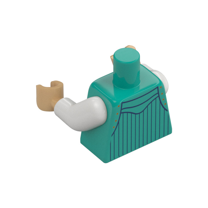 LEGO Flynn Rider with Dark Turquoise Vest and Medium Dark Flesh Legs ...