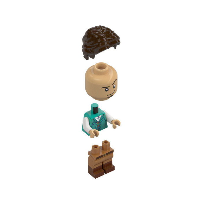 LEGO Flynn Rider with Dark Turquoise Vest and Medium Dark Flesh Legs ...