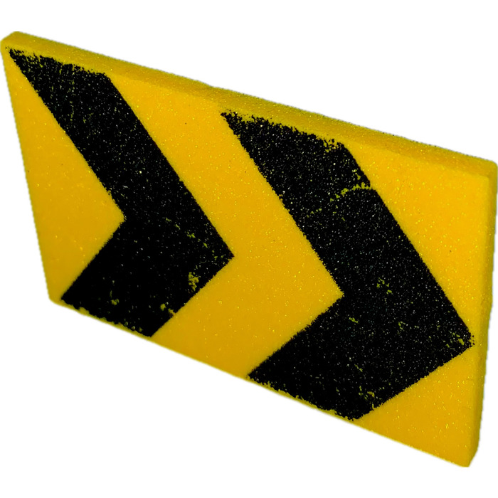 LEGO Foam with 2 Black Chevrons | Brick Owl - LEGO Marketplace