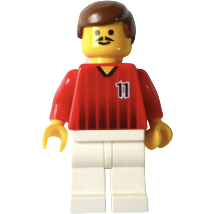 LEGO Football Player Red/White Team N°11 Minifigure | Brick Owl