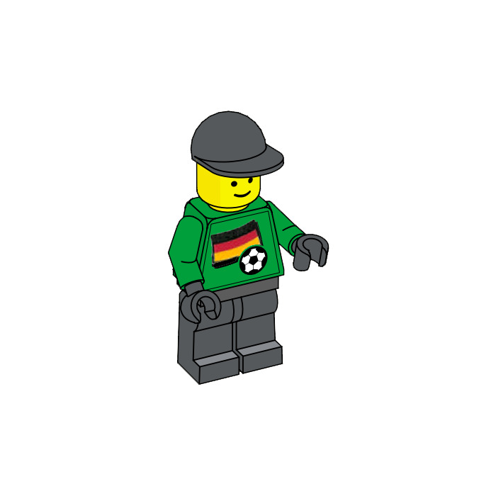 LEGO Football Player with German Flag Minifigure Inventory | Brick Owl ...