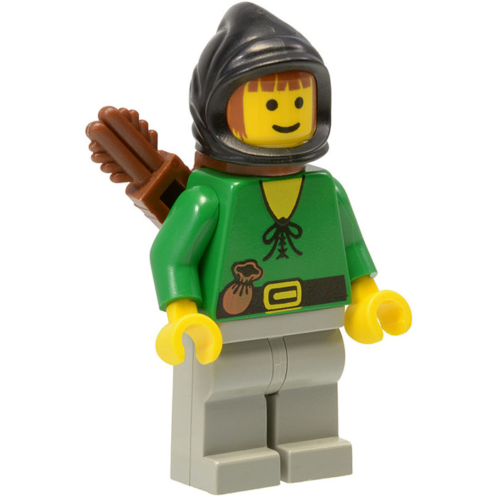 LEGO Forestman with Black Hood Minifigure | Brick Owl - LEGO Marketplace
