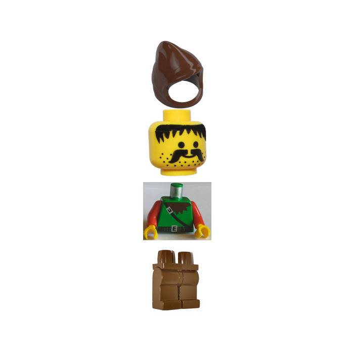 LEGO Forestman with Brown Hood Minifigure | Brick Owl