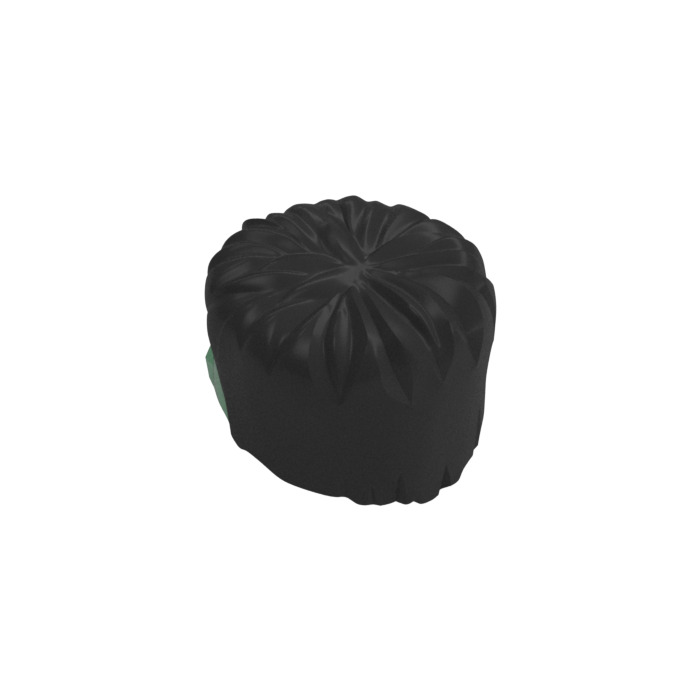 LEGO Frankenstein Monster Head Top with Black Hair, Bushy Eyebrows and ...