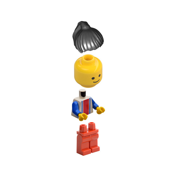LEGO Freestyle with Vertical Lines and Black Ponytail Minifigure ...